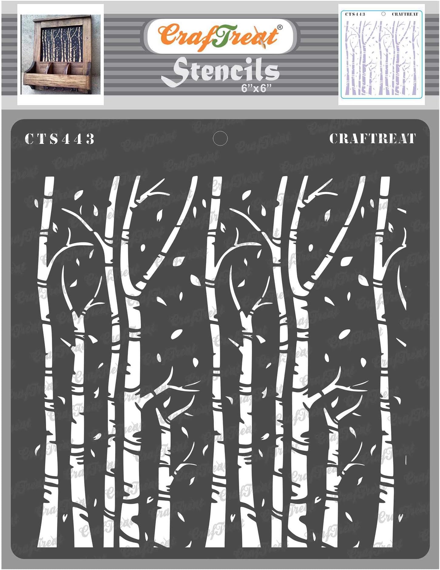 GSS Designs Tree Stencil - Large Tree Stencil for Painting & Craft ...