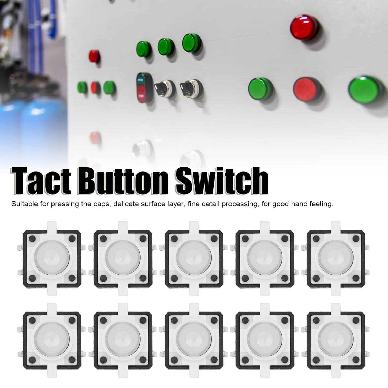 20 Pcs Miniature Touch Switches 6 Pin LED Micro Momentary Tactile Tact ...