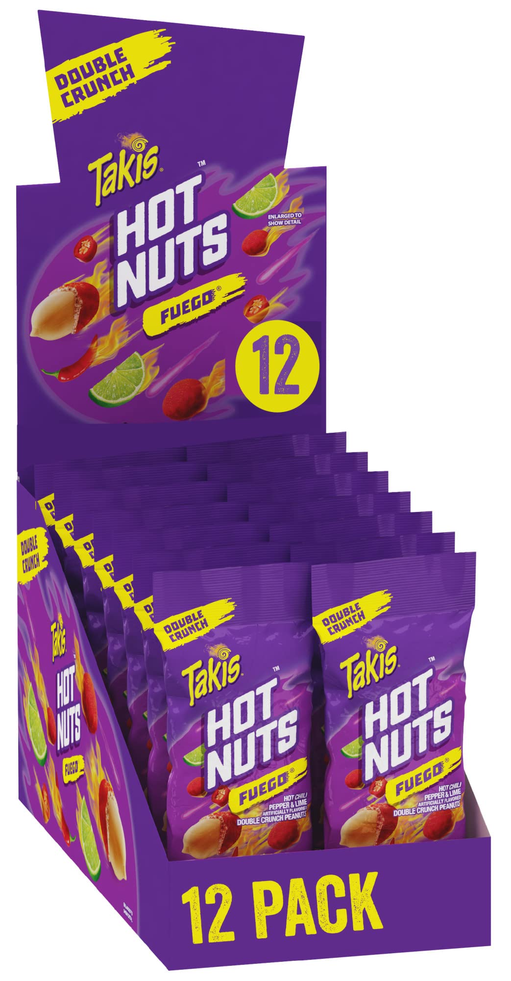 Snapklik.com : Takis Fuego Hot Nuts 12 Pc / 3.2 Oz Snack Size Box