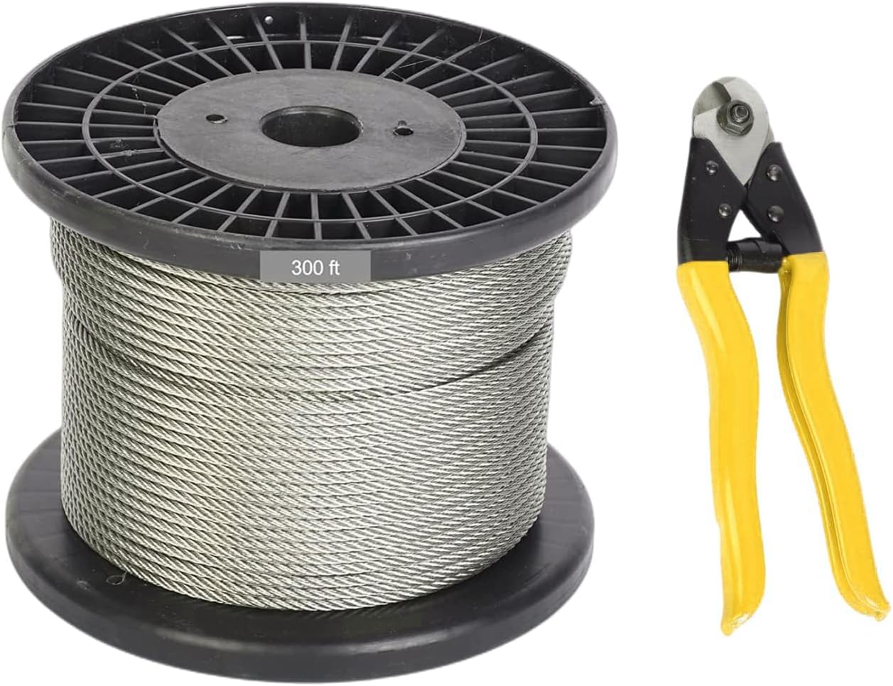 56 PCS Wire Rope Kit, Vinyl Coated Aircraft Cable, Outdoor Light Guide ...