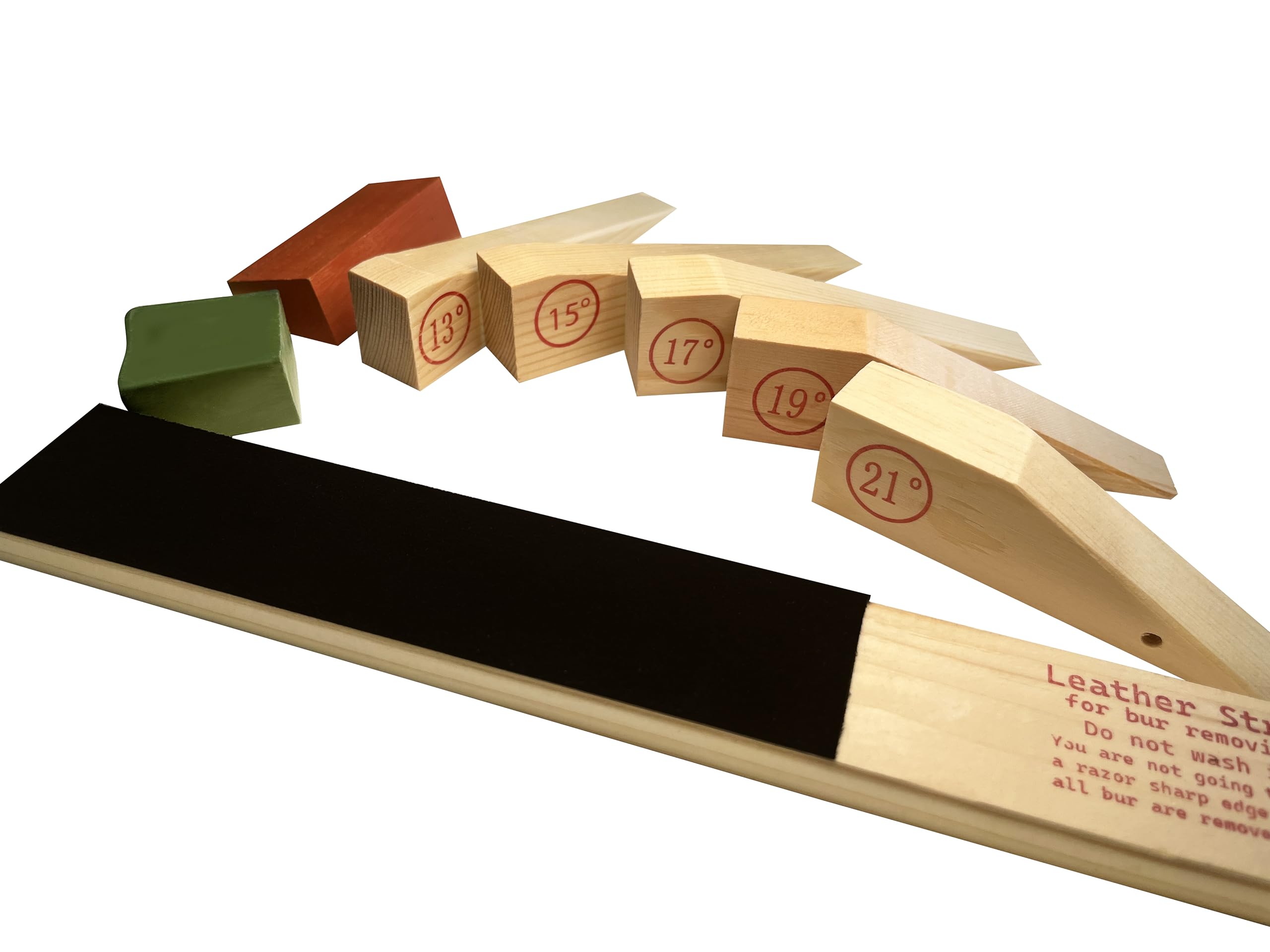 Like walking in a park. 13°-21° angle guides and leather strop compound ...