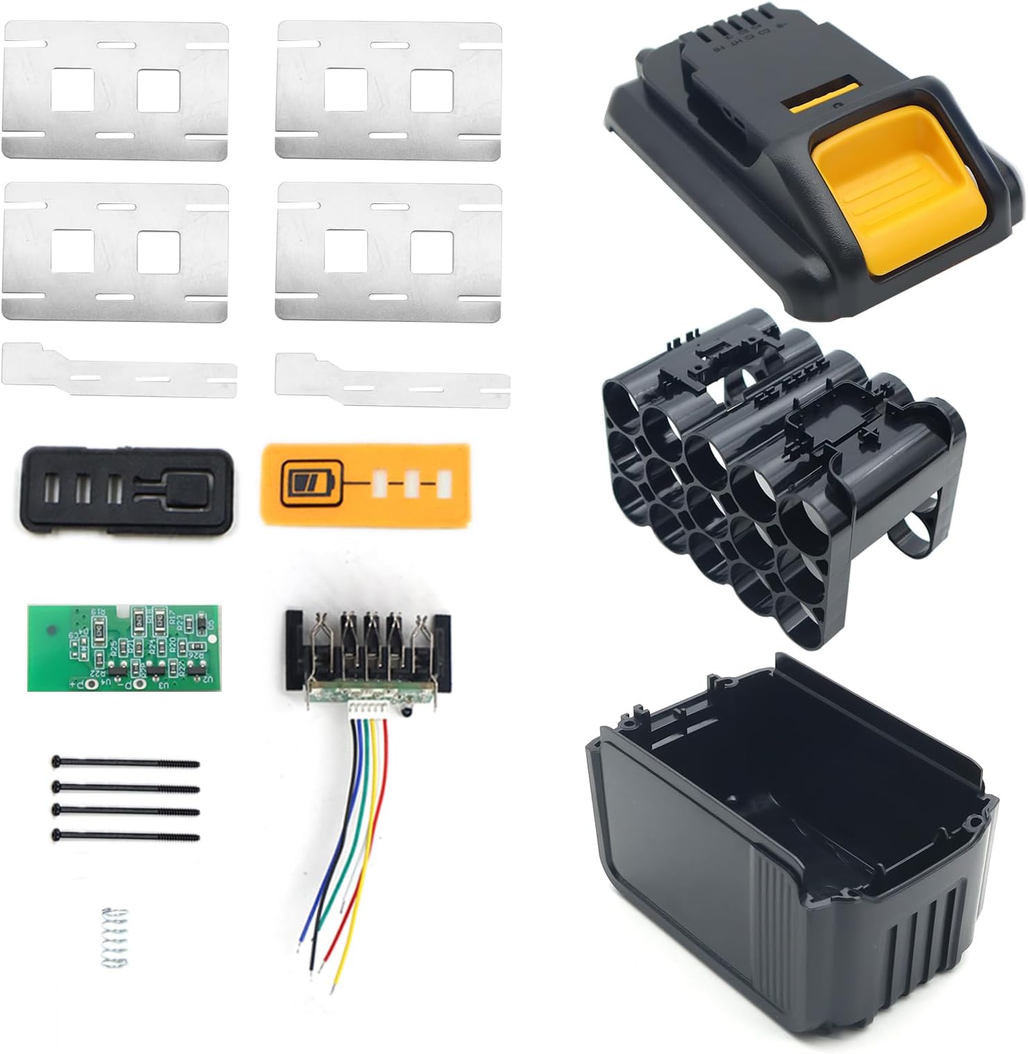 Amazon.com: Janllenton 15-Cells 21700 Replacement Case for DeWalt 20V ...