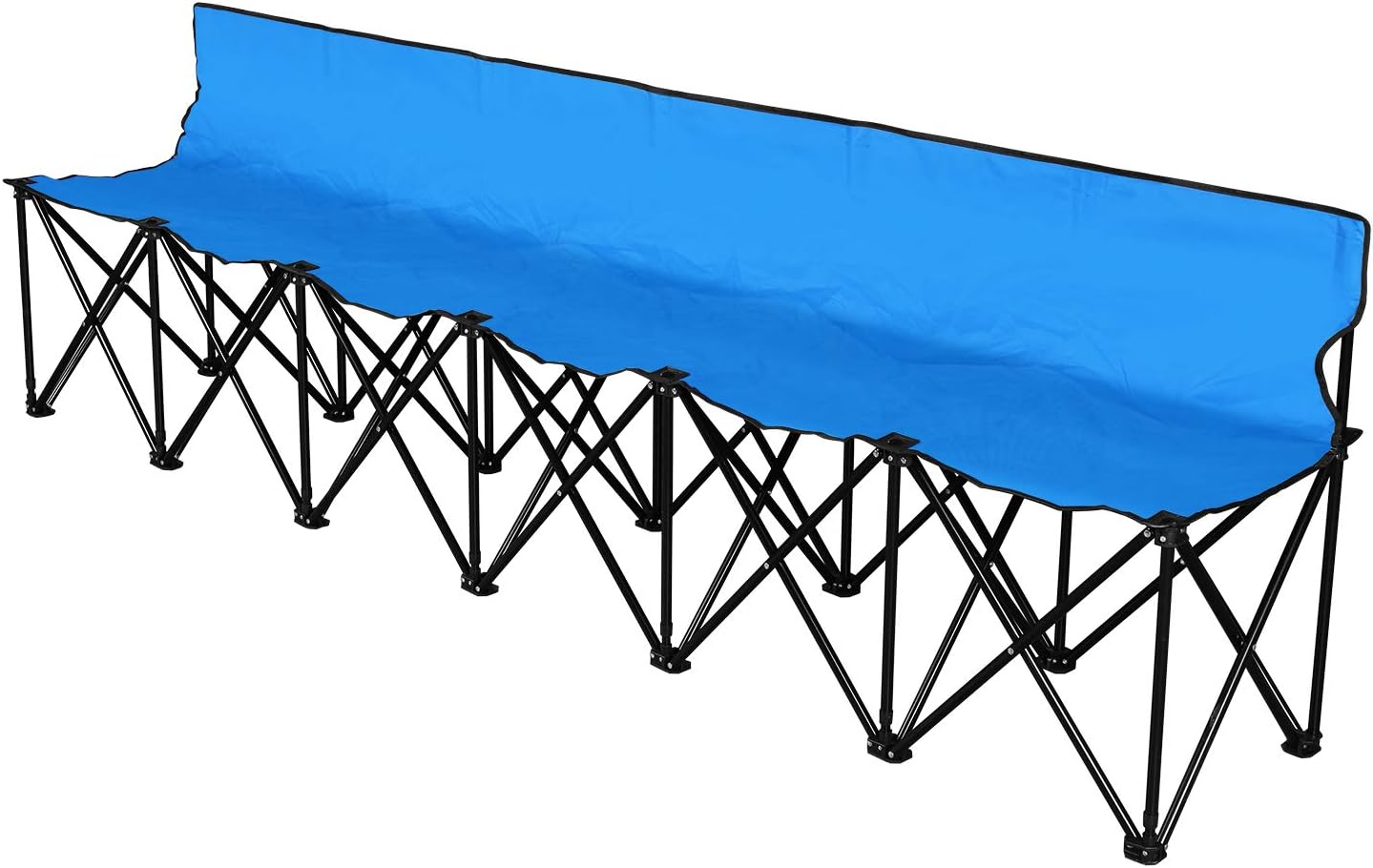 Amazon.com: Flexzion Portable Folding Bench Seat, 6 Seater, Collapsible ...