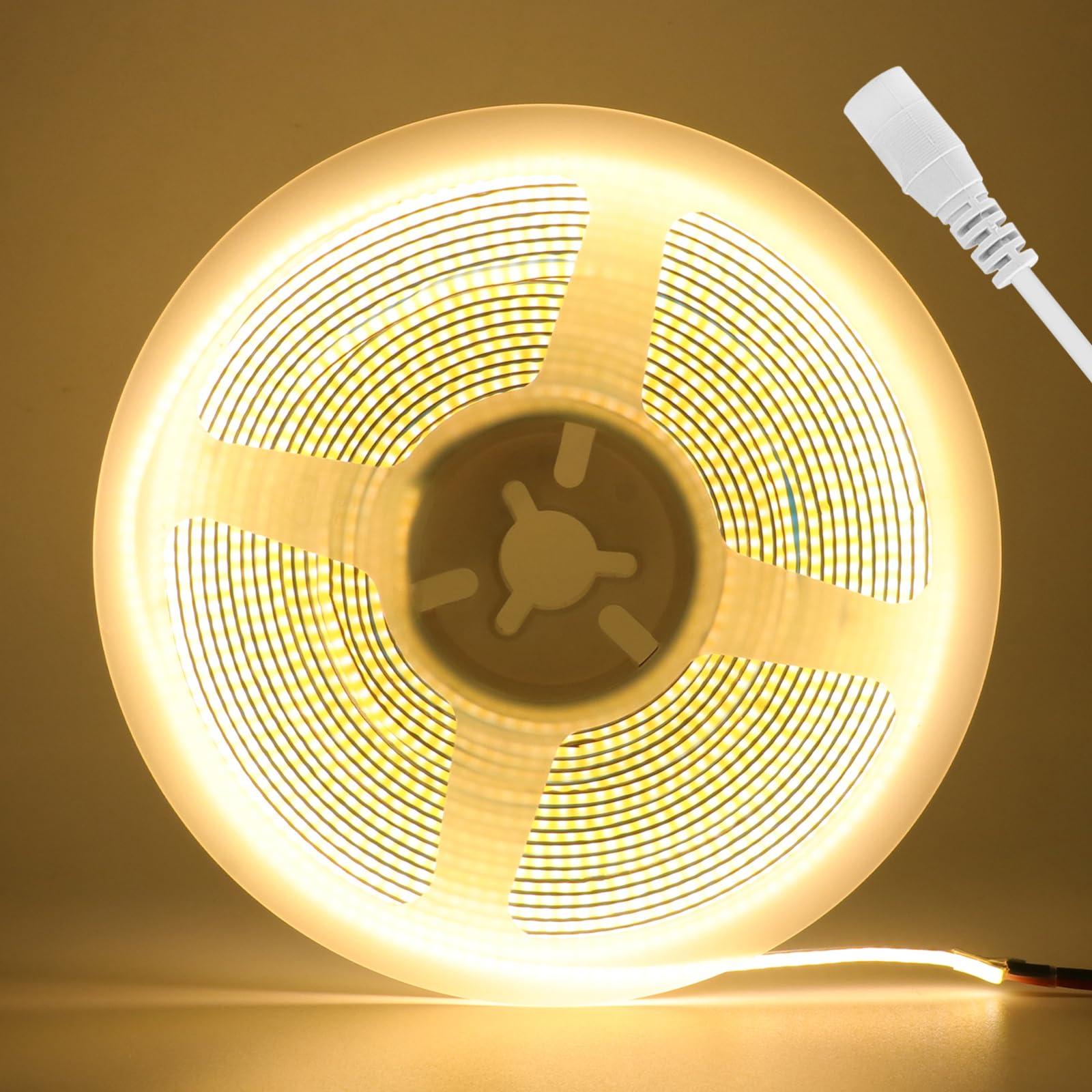 Amazon.com: KISUFU 12V DC COB Led Strip, 3MM Width 384 LEDs/m LED Light ...