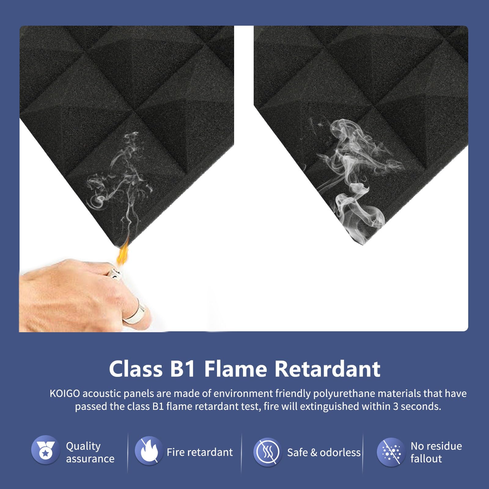 Snapklik.com : 8 Pack Acoustic Foam Corner Bass Traps - 7" X 7" X 12 ...