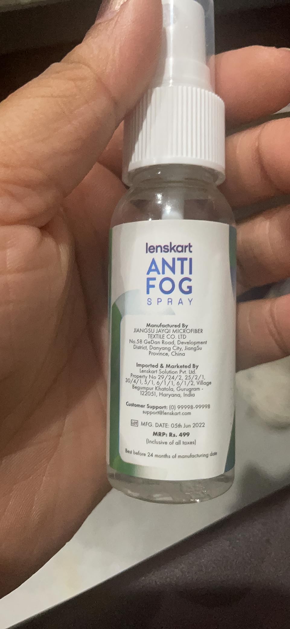 Lenskart Anti-Fog Spray (Lens Cleaning Solution) - 30 ml : Amazon.in ...