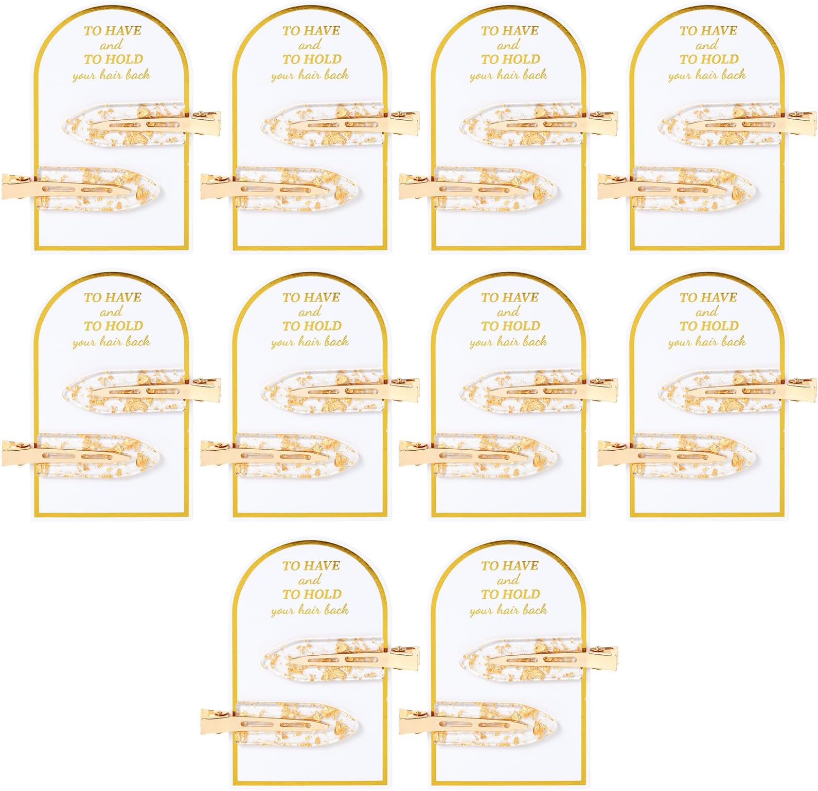 Amazon.com : No Bend Glitter Hair Clips for Bridesmaids - 12PCS/6Cards ...