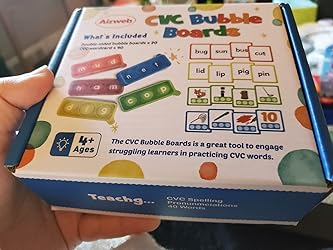 Amazon.com: Aizweb CVC Word Game,Mini Pop Board Fidget Sensory Toy Pack for Preschool ...