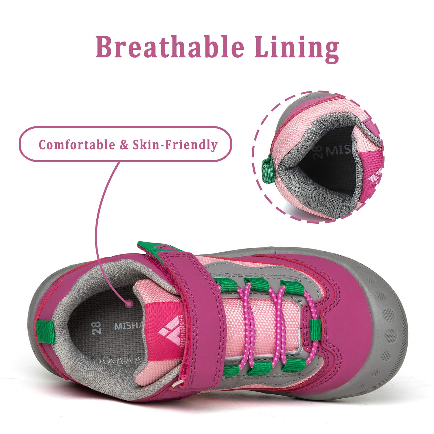 Snapklik.com : Boys Girls Hiking Shoes Kids Anti Collision Hiking Boots ...