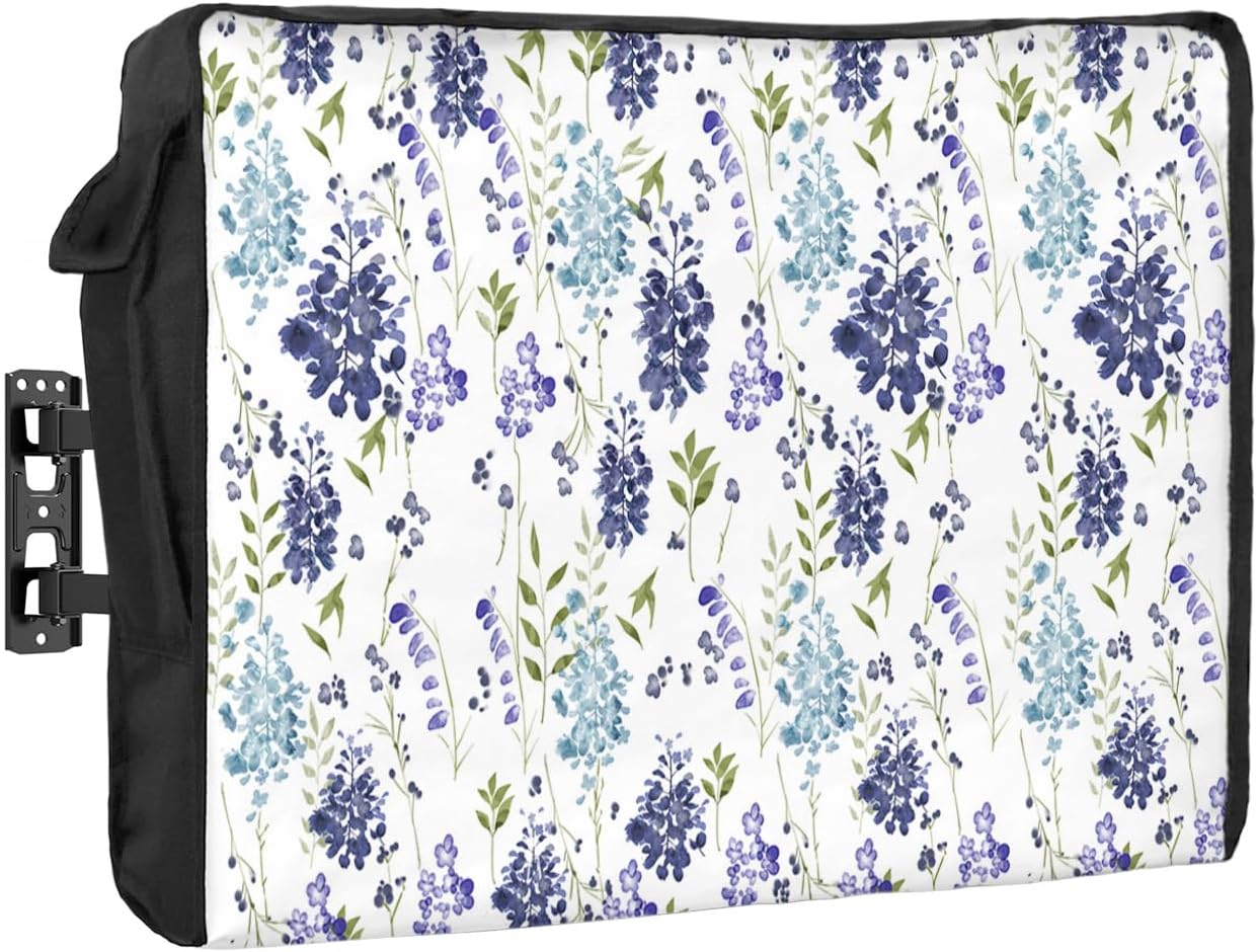 Amazon.com: Botanical Floral Herbs Outdoor TV Cover for 70 to 75 Inch ...
