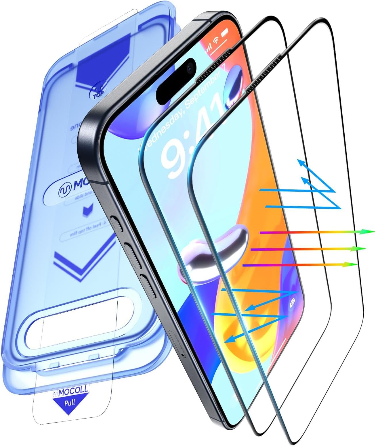 Amazon.com: Focuses iPhone 15pro Blue Light Screen Protector iPhone 15 ...