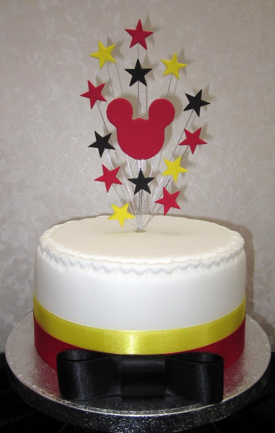 Amazon.com: Mickey Mouse Cake Topper Suitable for A Small Cake Or ...