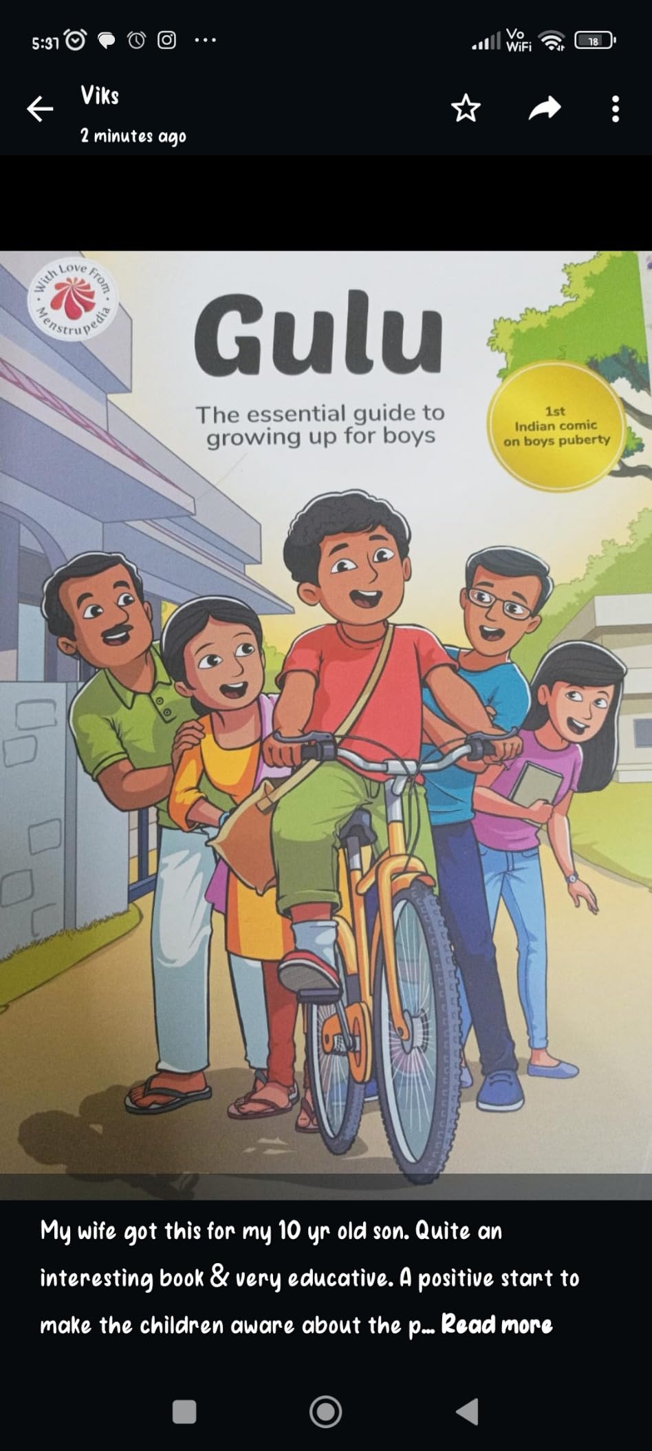 Buy Gulu - The Essential Guide To Puberty For Boys (English) Book ...