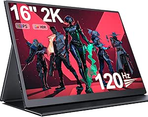 UPERFECT Portable Gaming Monitor, Portable Monitor 500 Nits HDR ...