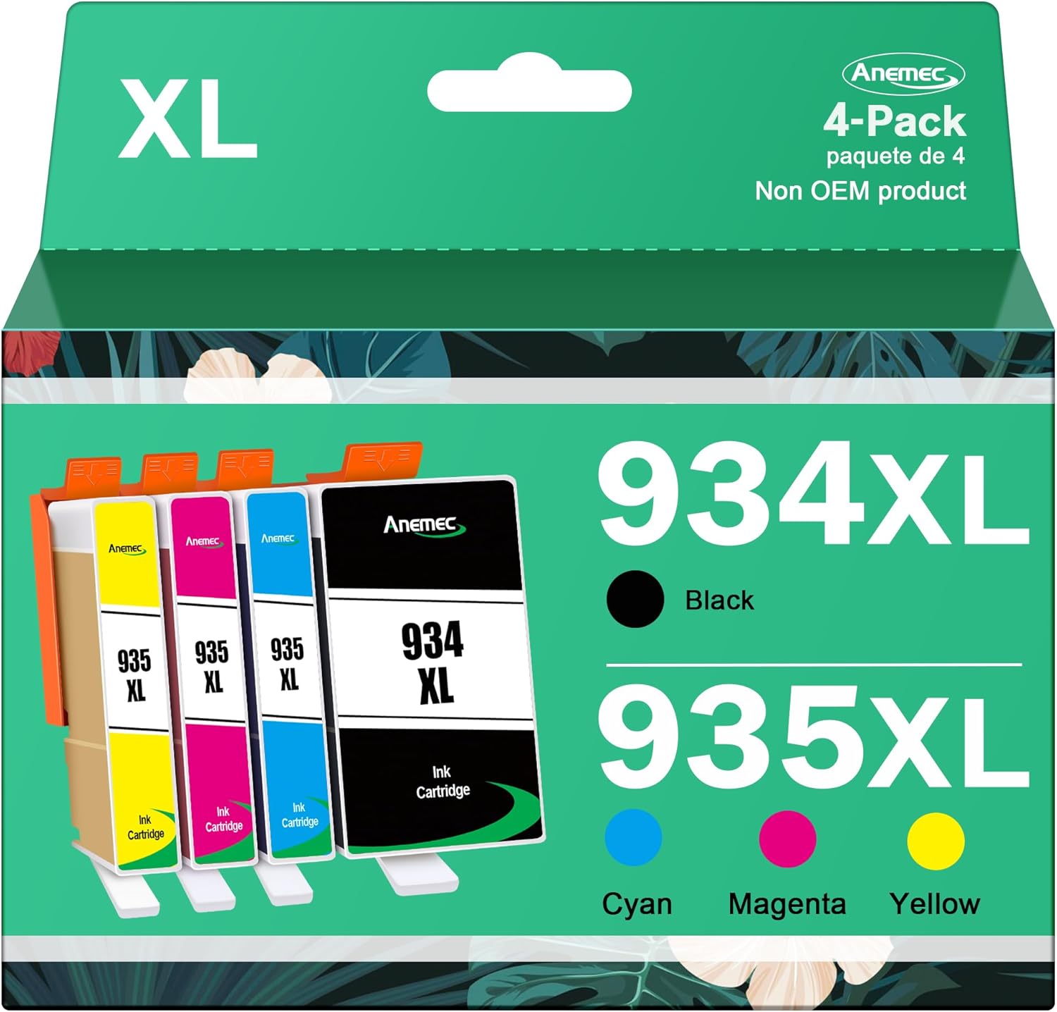 Amazon.com: Anemec 934XL 935XL Ink Cartridges High Yield Compatible for ...