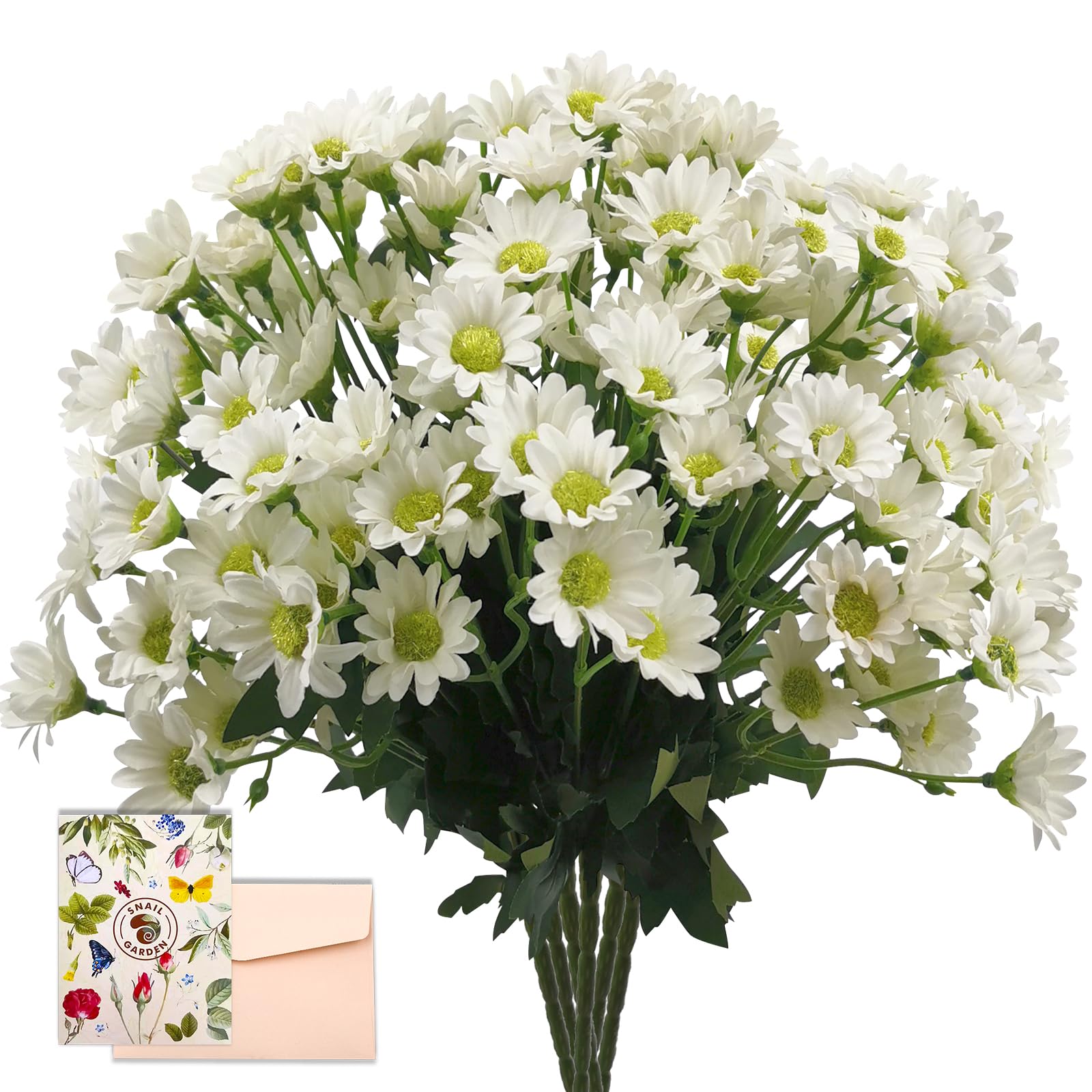 Amazon.com: SNAIL GARDEN 6Pack Artificial Daisy Flowers, 21Heads Per ...