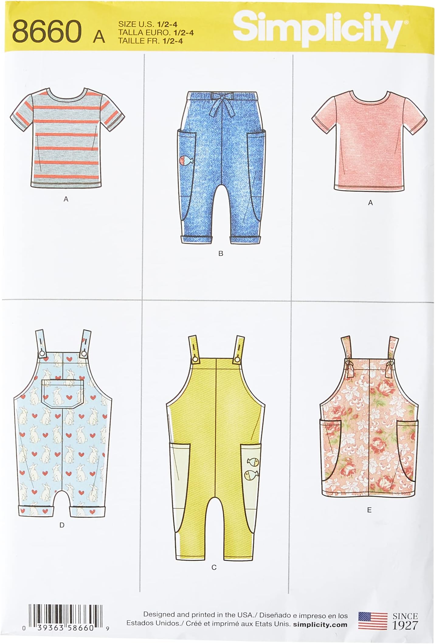 Simplicity Sewing Pattern, Paper, White, Various Sizes : Amazon.co.uk ...