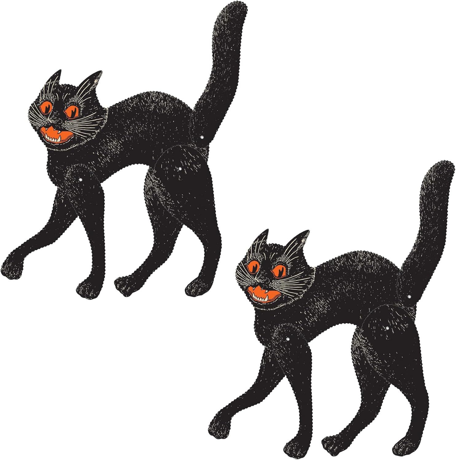 Amazon.com: Beistle 2 Piece 20.5" Vintage Halloween Jointed Black ...