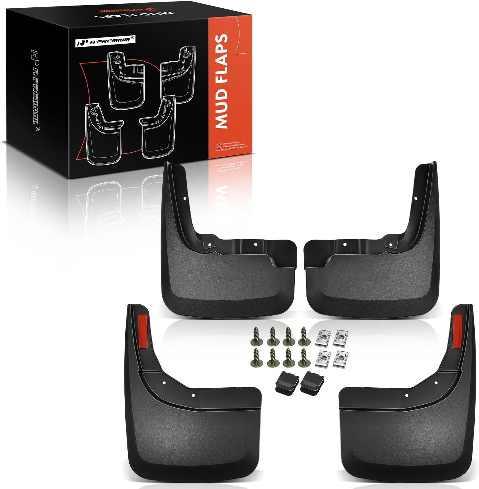 Amazon.com: A-Premium Set of 4PCS Mud Flaps Splash Guards Mudguards ...