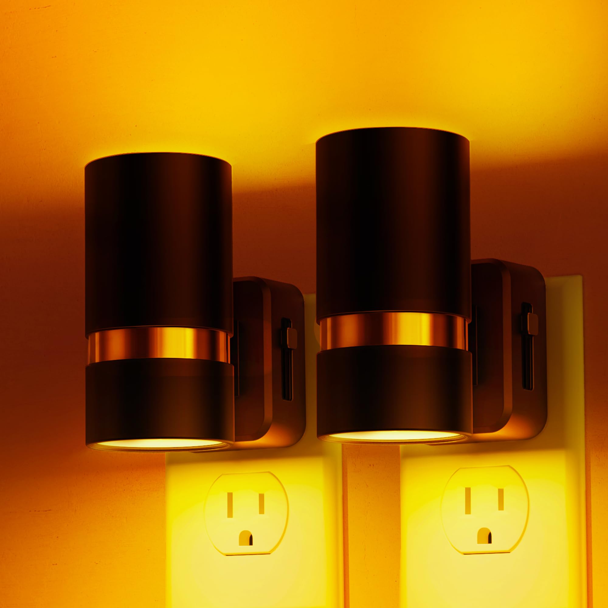 L LOHAS LED Amber Night Light, Night Lights Plug into Wall, Dusk to ...