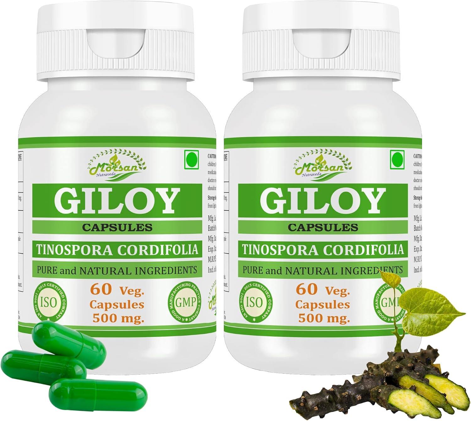 Amazon.com: Morsan's Giloy (Tinospora Cordifolia) Capsules | Combo Pack ...