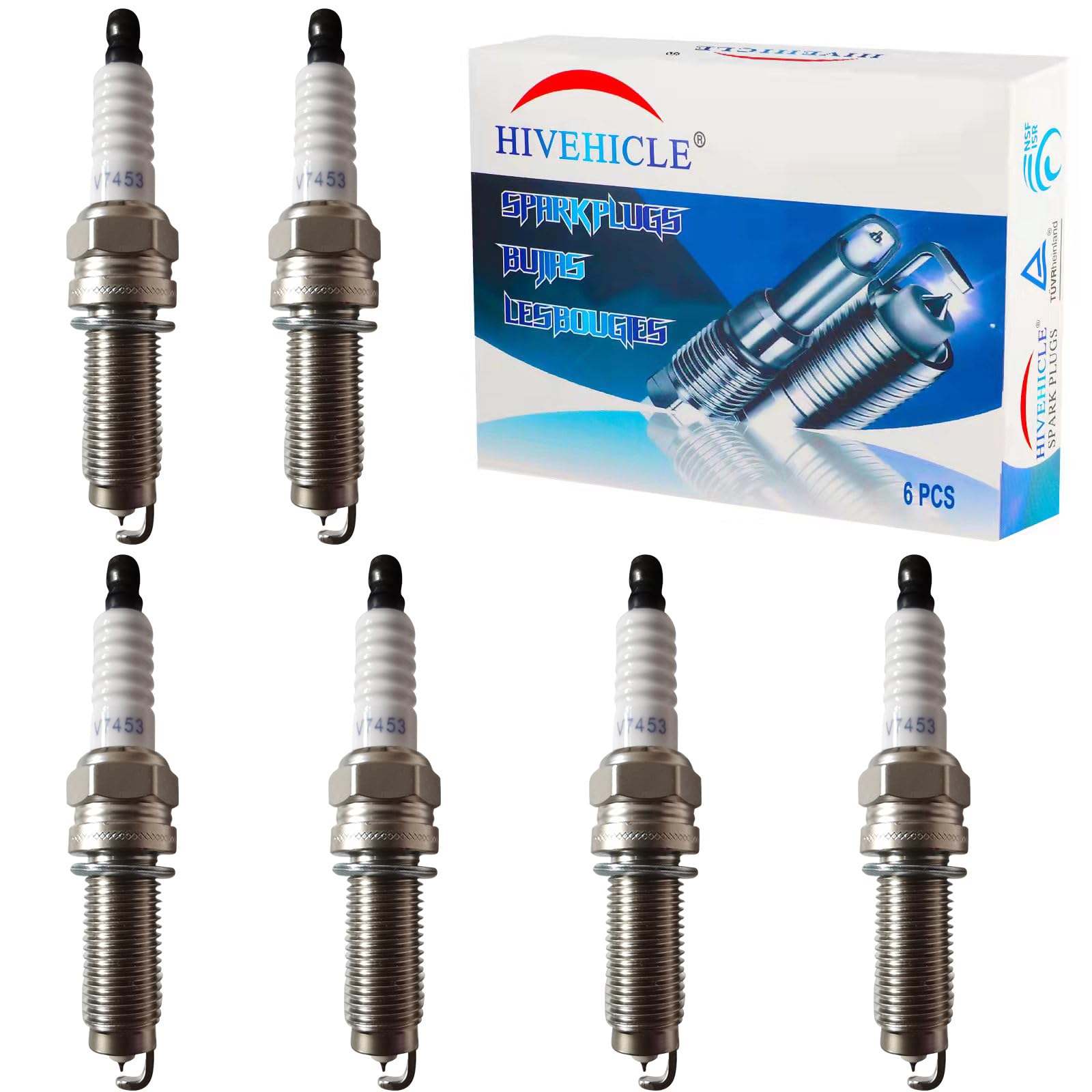 Amazon.com: HiVehicle V7453 Laser Iridium Spark Plugs - Automotive ...