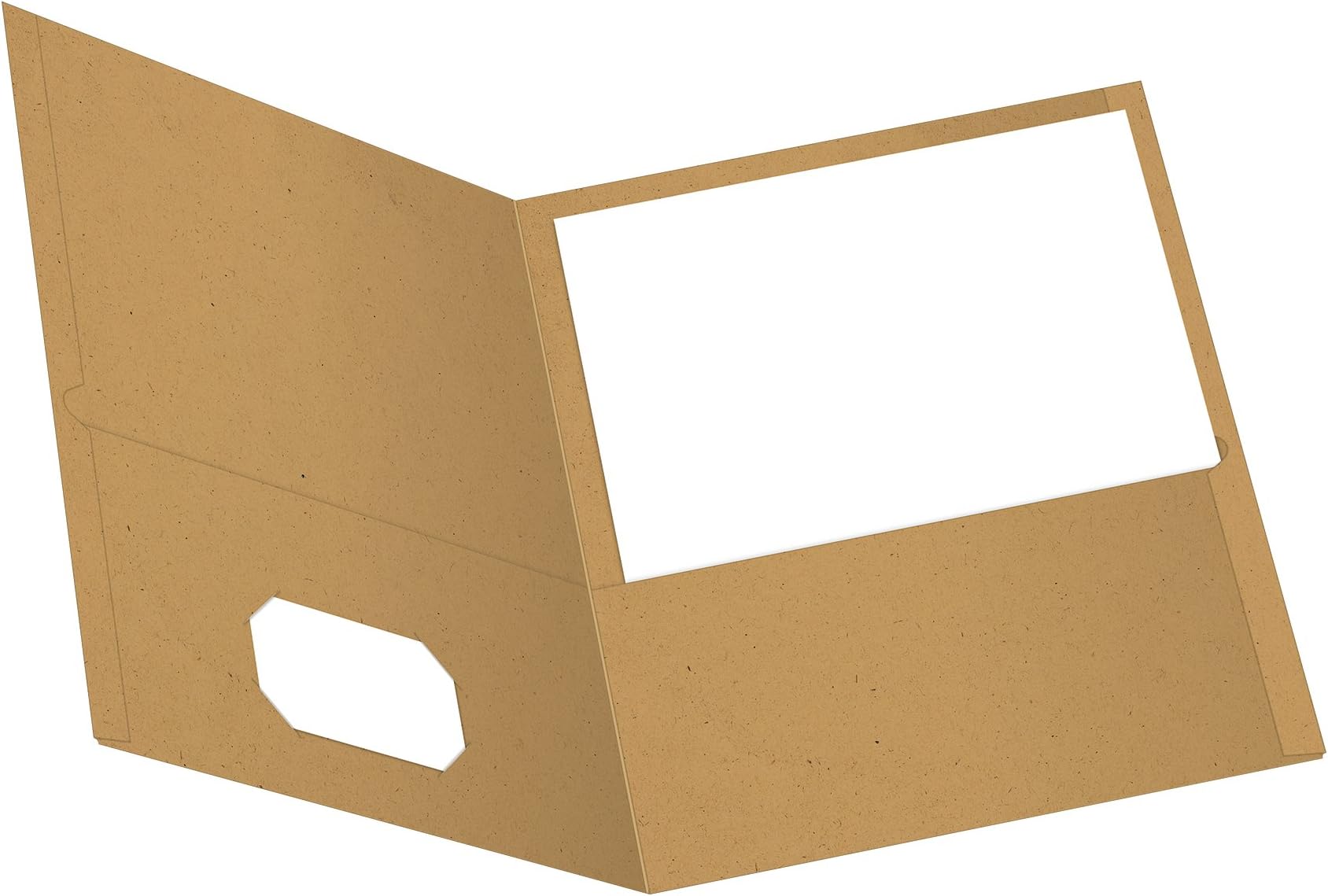 Amazon.com : EarthWise by Oxford Two-Pocket Folders, Natural, Letter ...