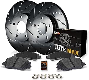 Amazon.com: Max Advanced Brakes Rear Brake Kit Compatible With 2006-2010 2011 2012 2013 2014 ...