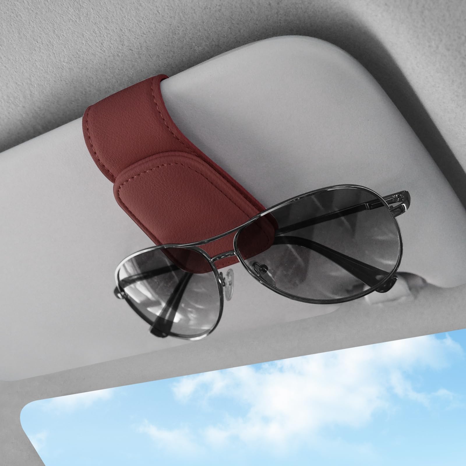 Amazon.com: Sunglasses Holders for Car Visor,Car Magnetic Glasses ...