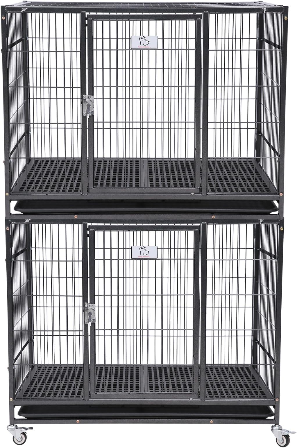 Amazon.com : Yaheetech Stackable Dog Crate 42'' Heavy Duty Large Dog ...