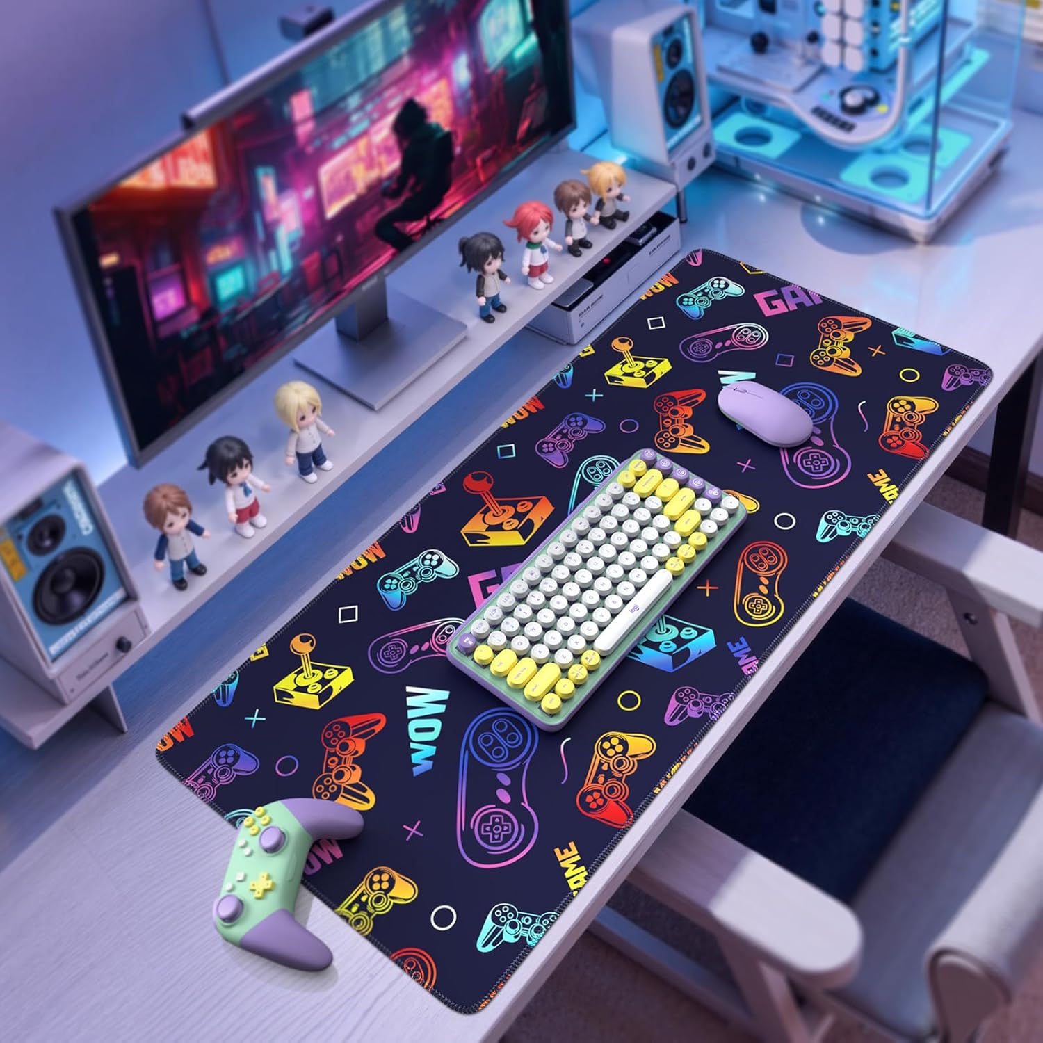 Amazon.com: HAOCOO Large Gaming Mouse Pad, 35.4" x 15.7" Computer Desk ...