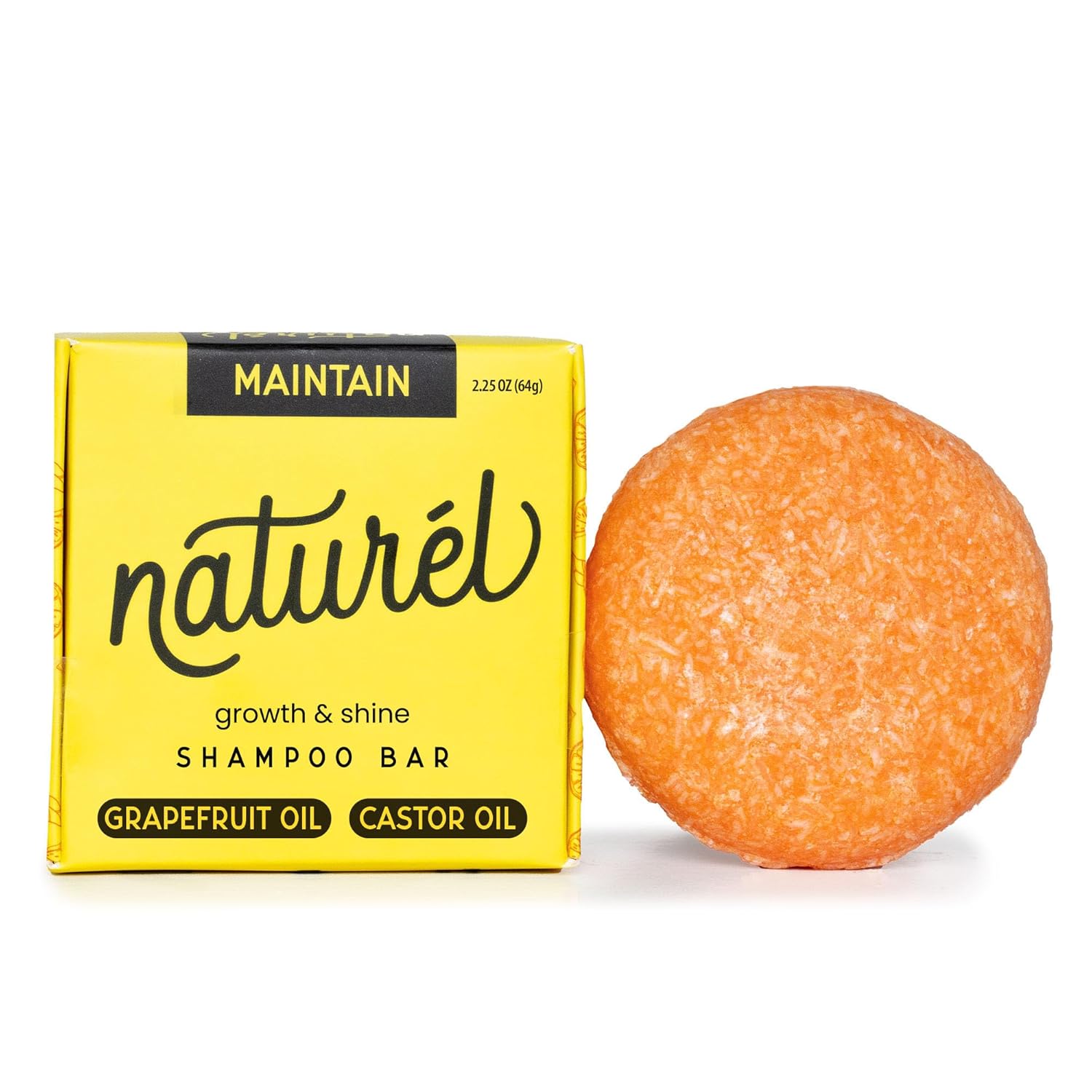 Amazon.com : NATURÉL Naturel Maintain Shampoo Bar with Castor Oil and ...