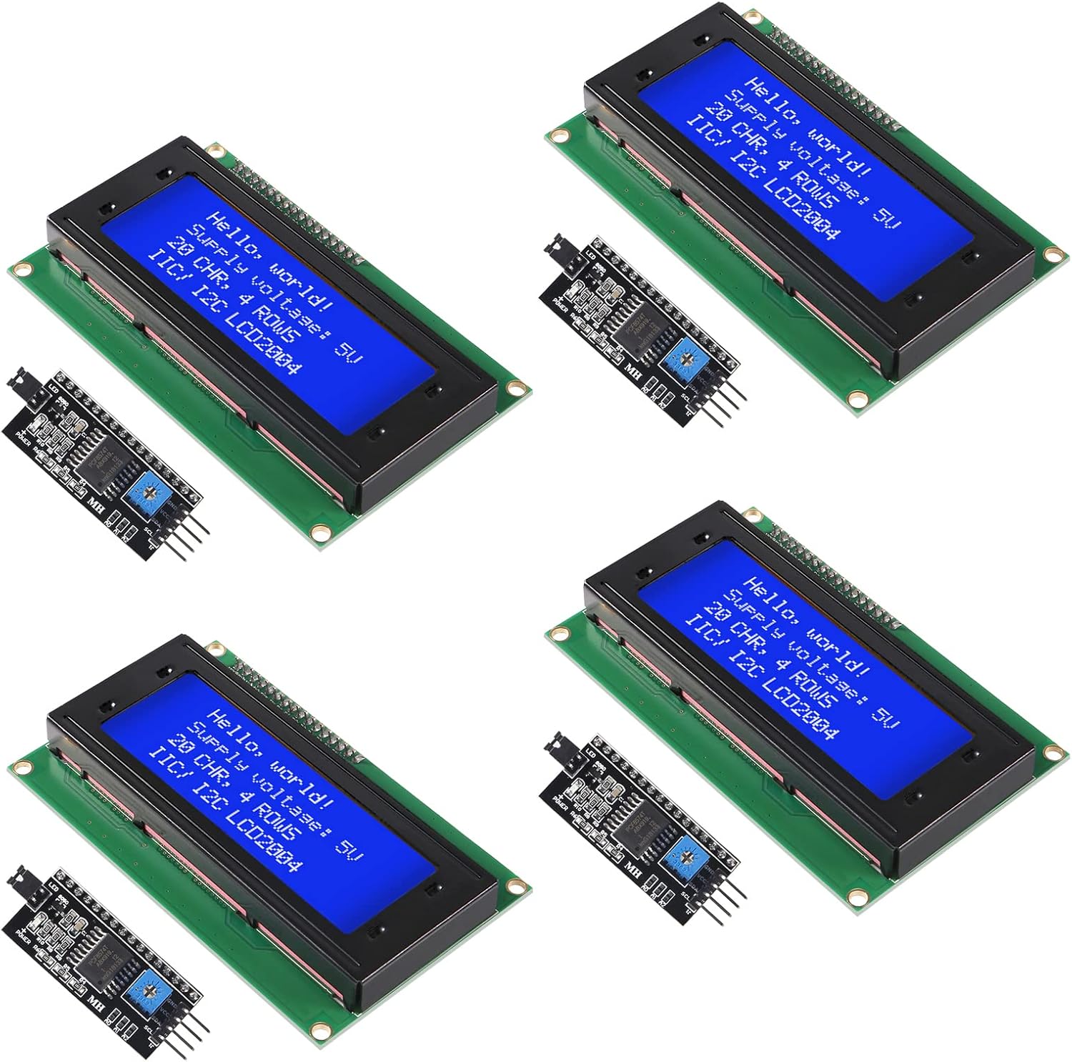 Amazon.com: 4Pcs LCD2004 Module Display Electronics Monitor LCD2004 ...