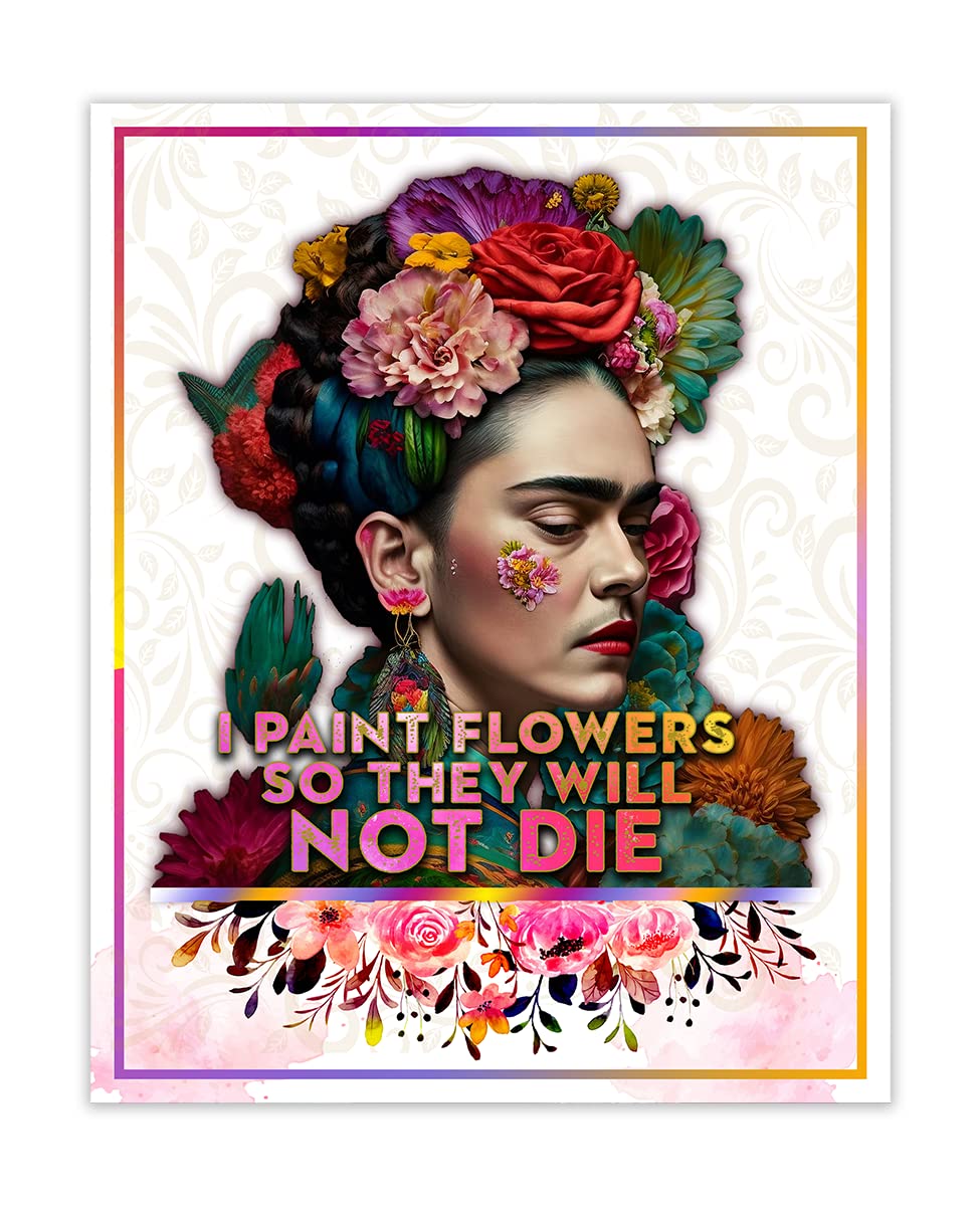 Amazon.com: Positive Affirmations Wall Decor for Kids: "I Paint Flowers ...