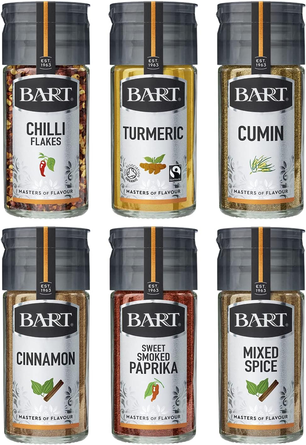 BART Essential Spices Bundle (pack of 6) : Amazon.co.uk: Grocery
