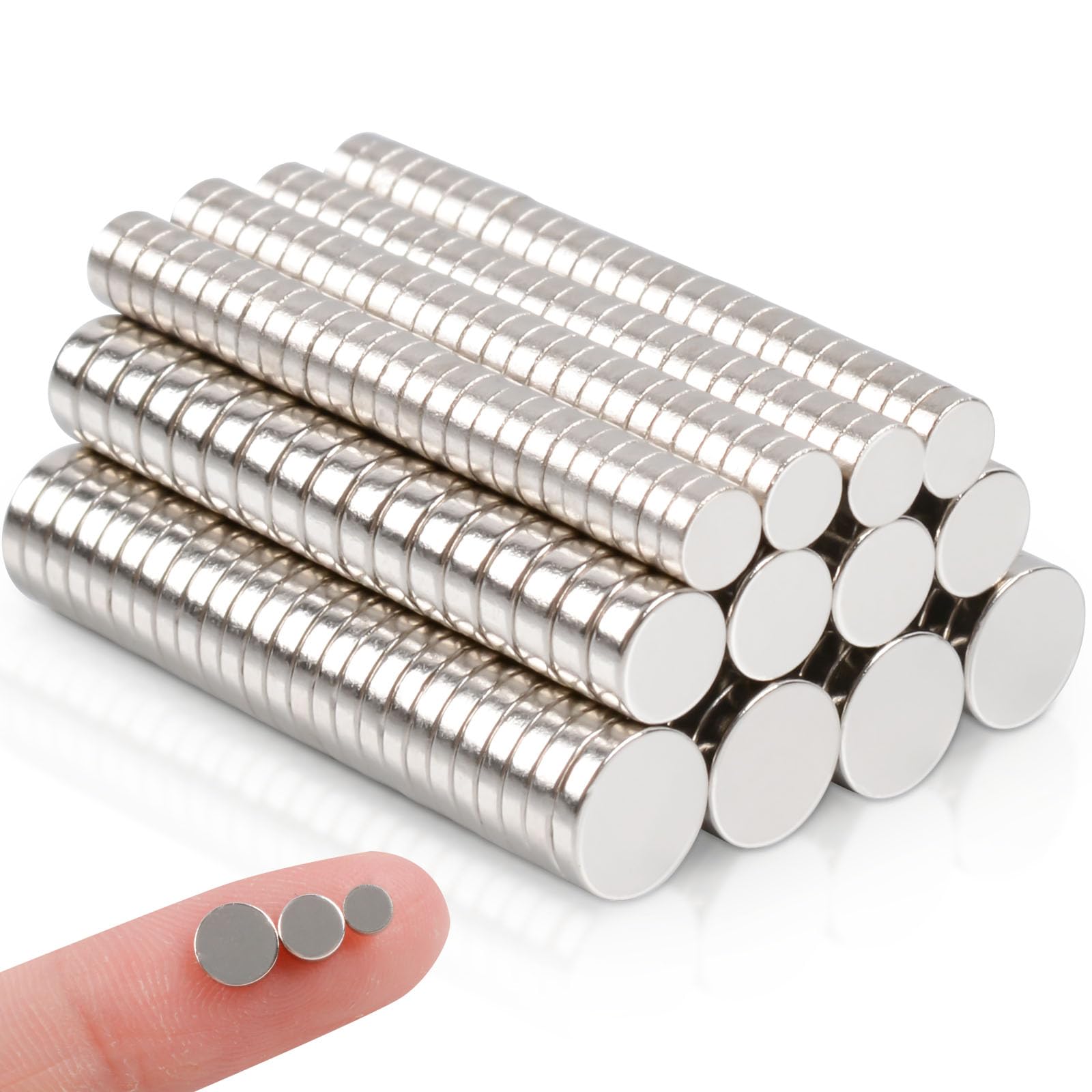 330 Pcs Small Neodymium Disc Magnets Strong, 3 Different Size Round ...