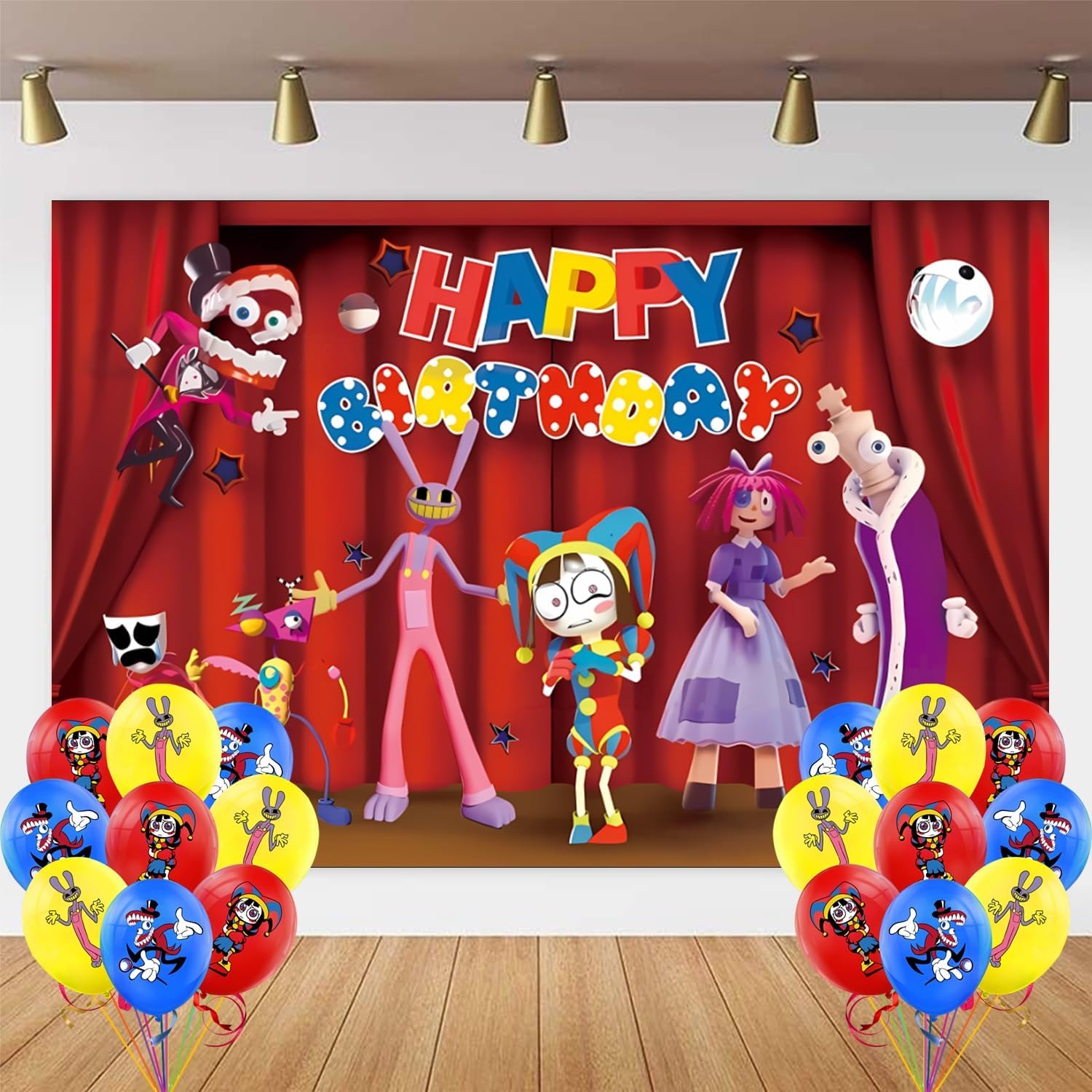 Amazon.com: The Amazed Digital Circus Happy Birthday Party Decorations ...