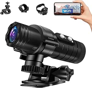 Tiantianle Action Cam WiFi, HD 1080P Telecamera Moto, Videocamera per ...