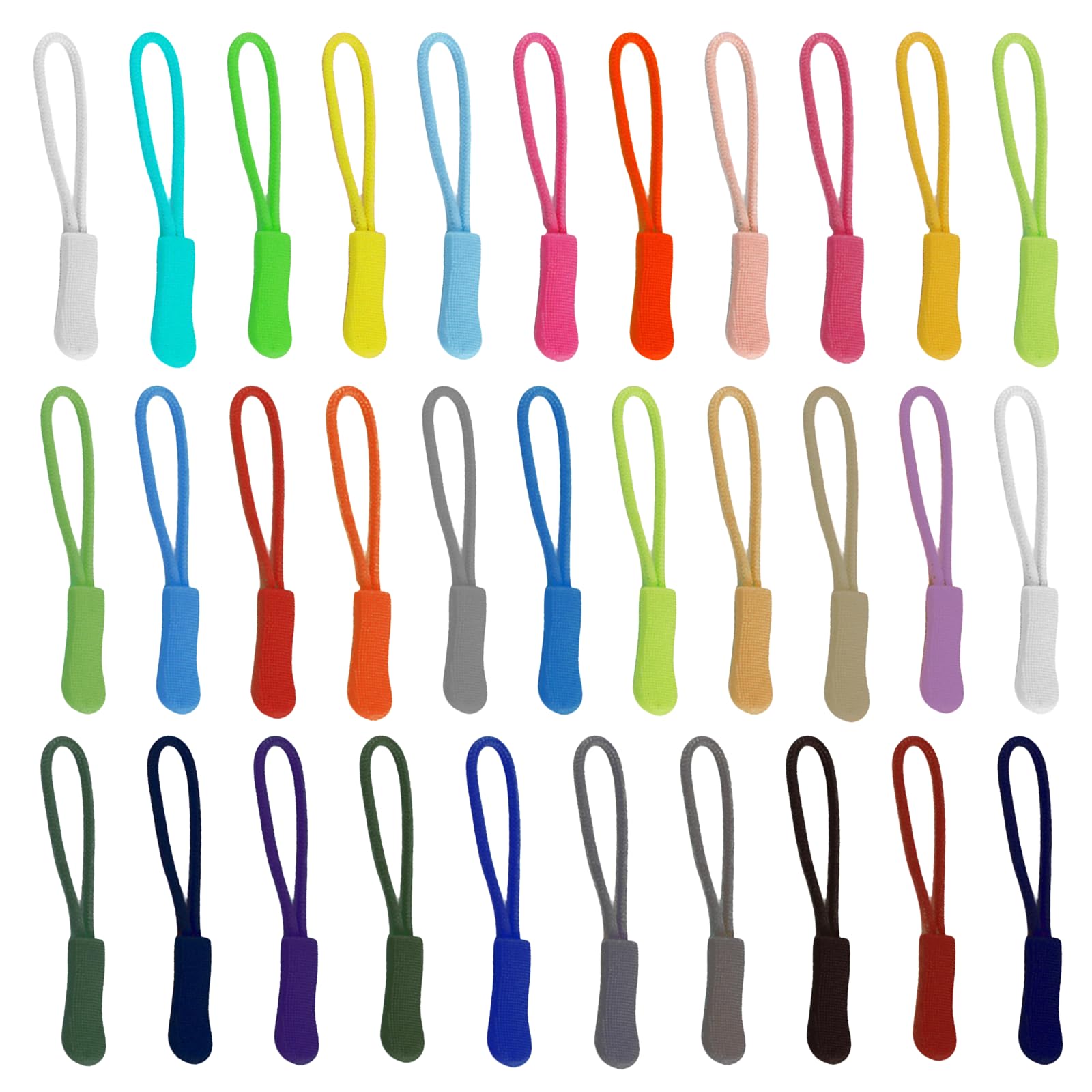 Amazon.com: 150PCS Zipper Pulls, 32 Colors Zipper Pulls Replacement ...