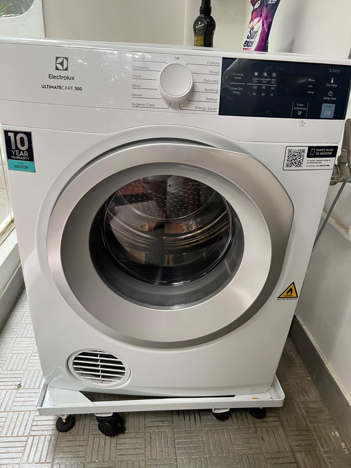 Electrolux 8.5kg Fully Automatic Front Load Venting Dryer, Scandinavian ...