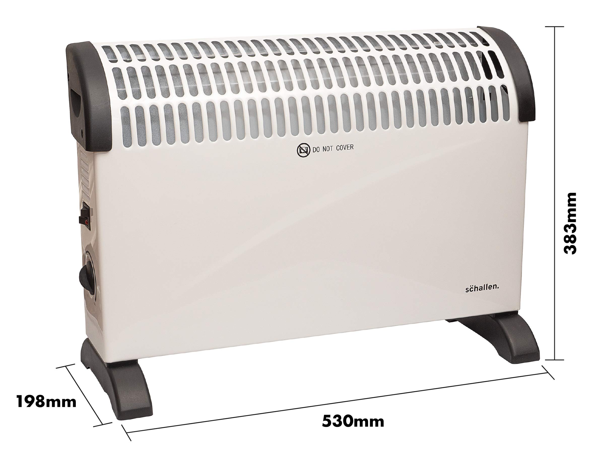 Schallen 2000W Electric Convector Radiator Heater - 3 Heat Settings ...