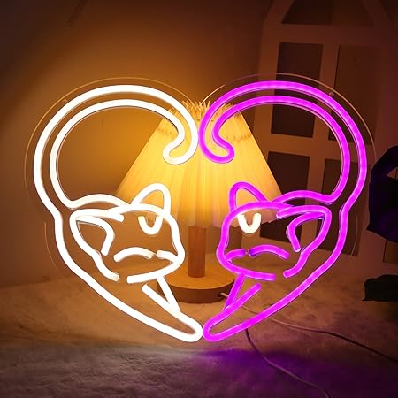 Amazon.com : Bowtus Neon Sign for Anime Sailor Moon-Luna and Artemis ...