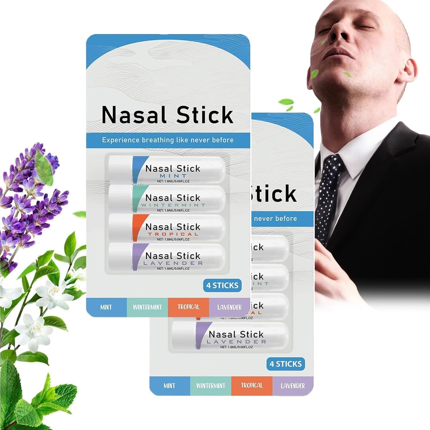 Amazon.com: Nasal Stick (8 Pack), Nasal Stick Inhaler, Pure and Natural ...