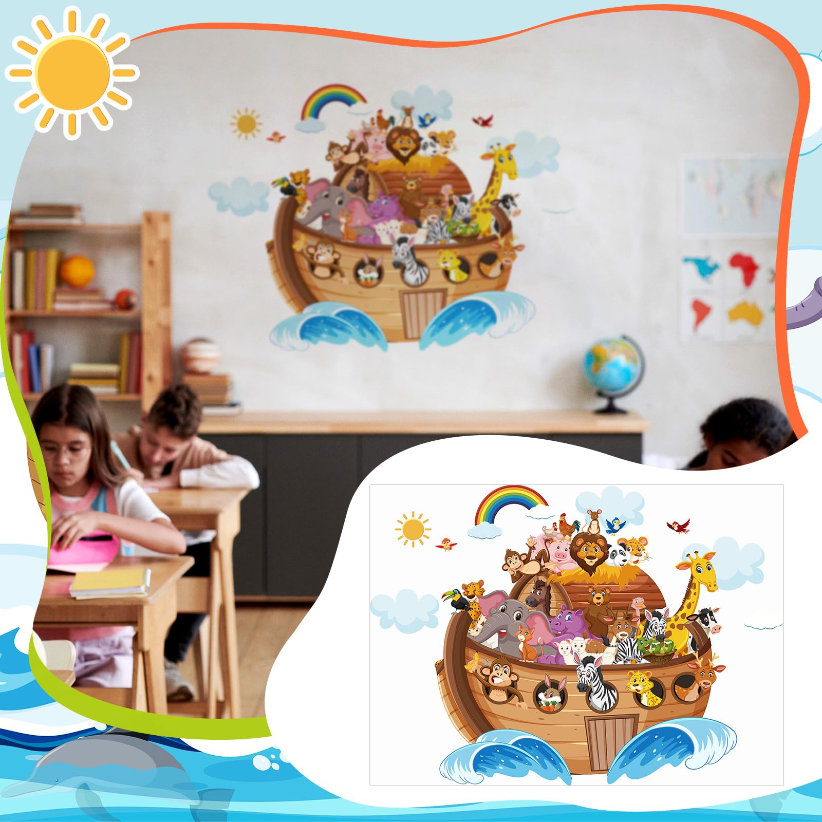 Snapklik.com : AmazingSpark Noahs Ark Stickers Decals Decoration Noah ...