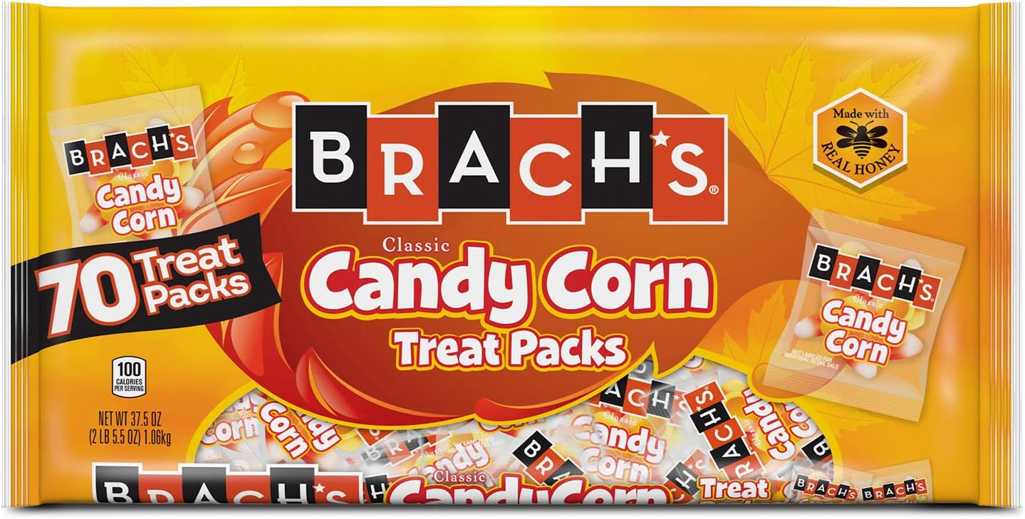 Amazon.com : Brach's Candy Corn Treat Packs, 37.5 Ounce (Pack of 1),70 ...