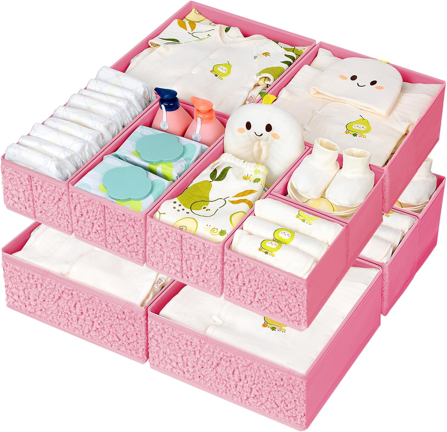 Amazon.com: Easortm Drawer Organizer Clothes - 12 Pack Dresser ...