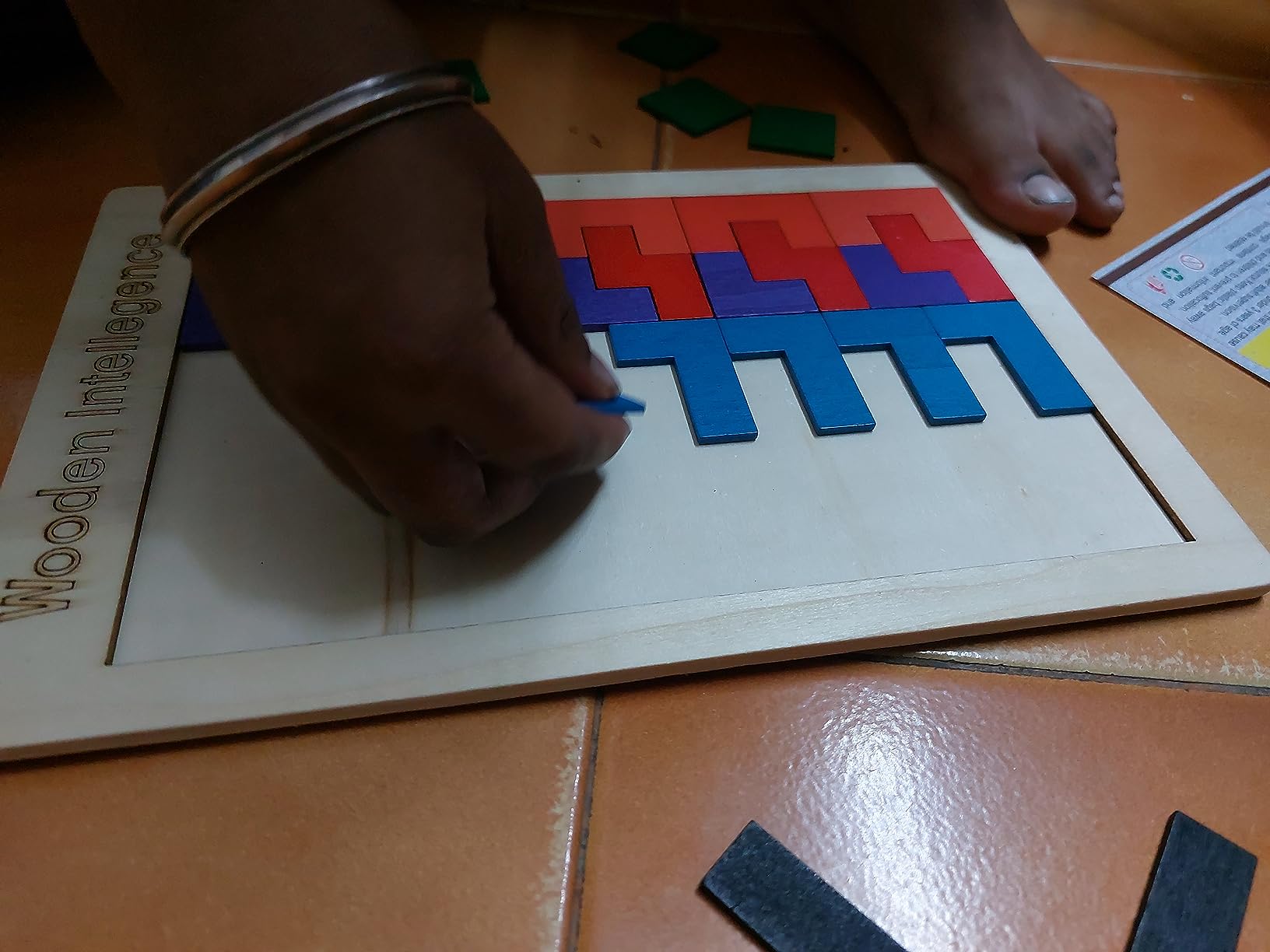 KRIDEZ Mini Travel Puzzles for Kids, Wood Intelligence Brain Games ...