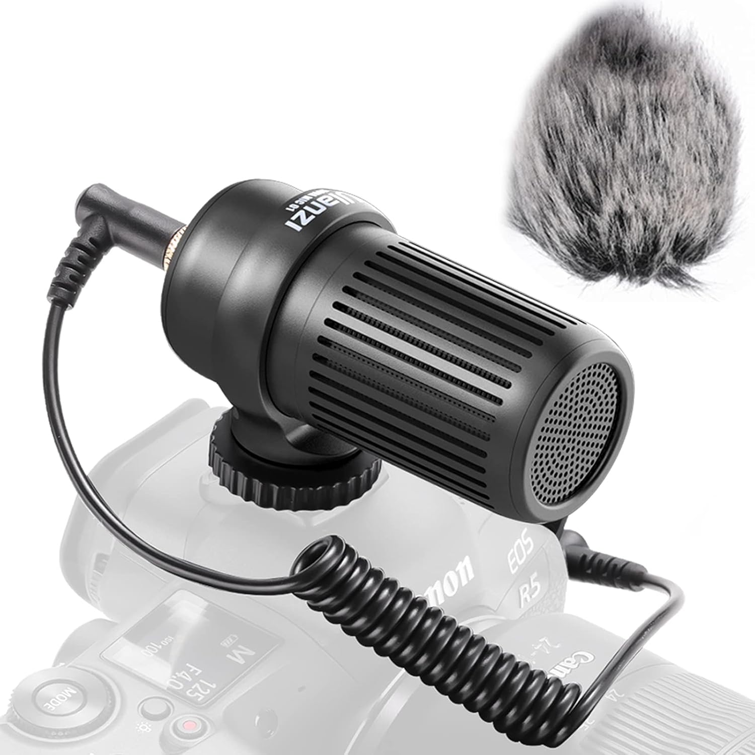 Amazon.com: Universal Camera Microphone, Directional Video On-Camera ...