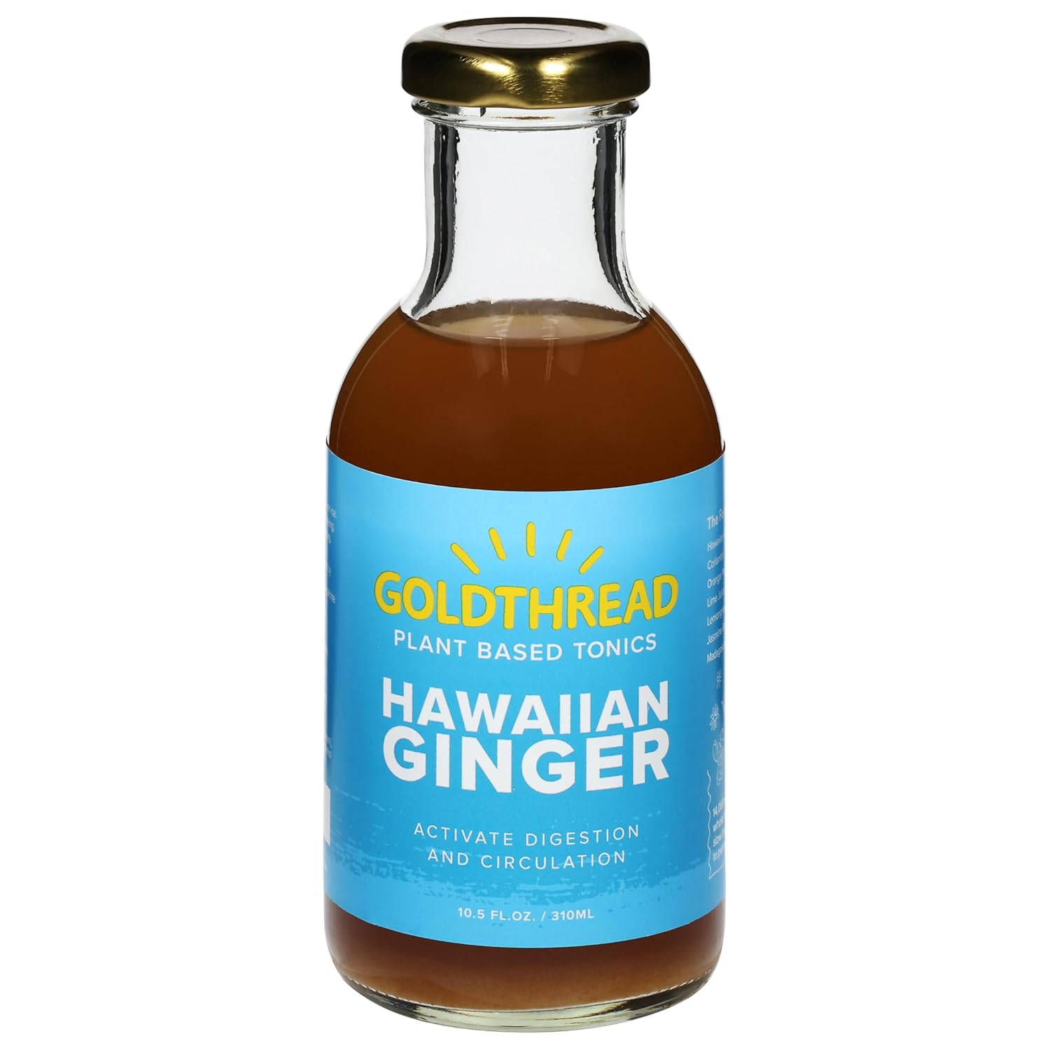 Amazon.com : Goldthread Herbs Hawaiian Ginger Plant Based Tonic, 10.5 ...
