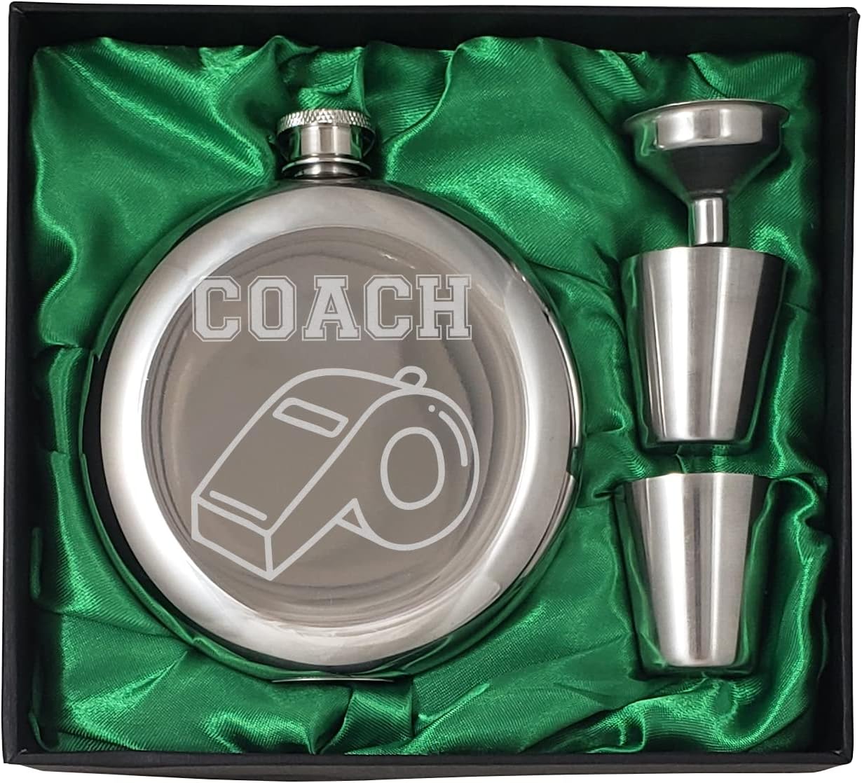 Amazon.com | Coach - 10 oz Round Flask Gift Set | Perfect Present for ...
